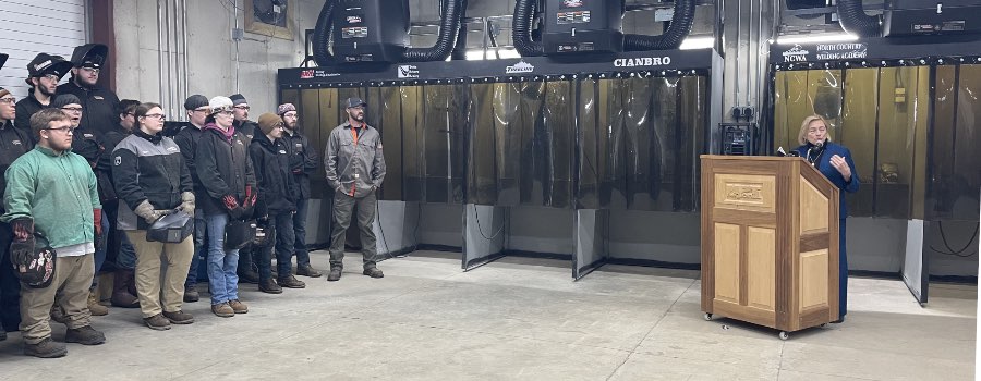 Governor Mills Celebrates Lincoln Welding Program Expansion Funded by ... Governor Mills Celebrates Lincoln Welding Program Expansion Funded by ...